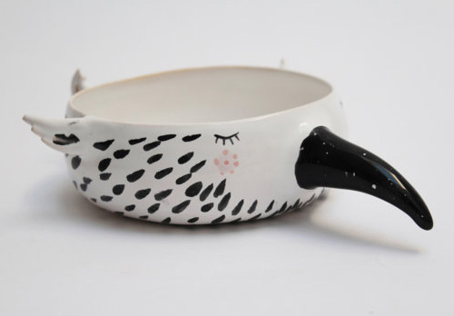 My Owl Barn: Animal Shaped Ceramic Bowls by Marta Turowska