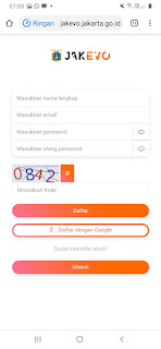 Cara Membuat Akun JAKEVO menggunakan Hand Phone