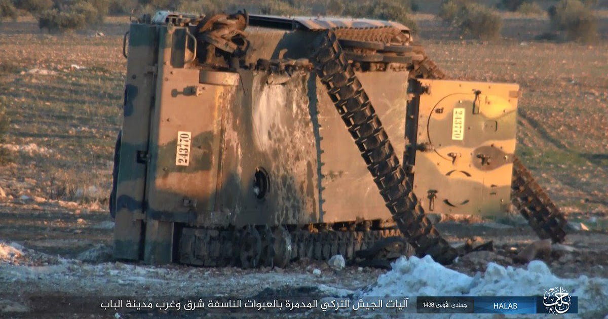 Levant War: Images of four Turkish ACV-19 APCs, knocked out by Daesh on ...