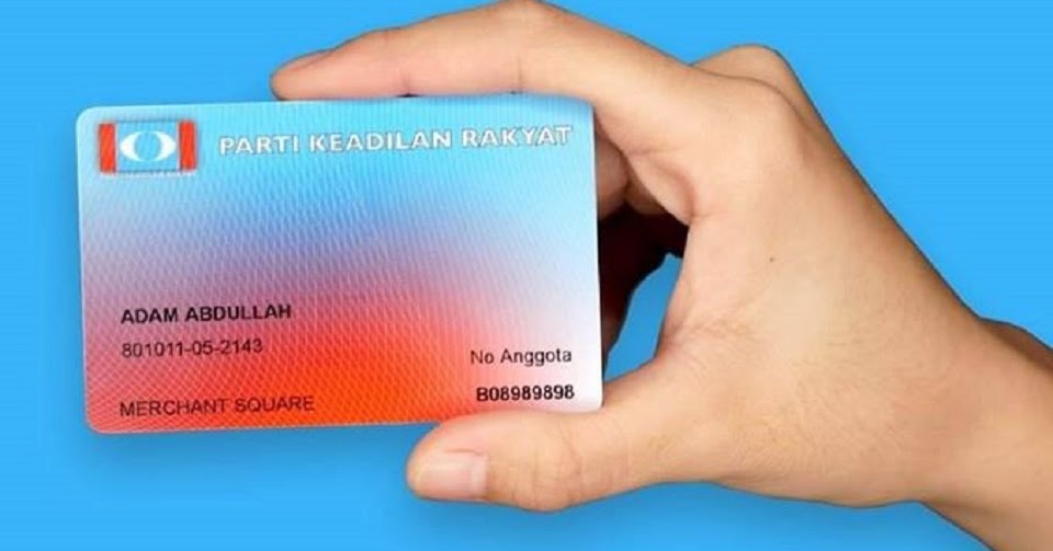 PARTI KEADILAN RAKYAT: KAD KEANGGOTAAN PKR