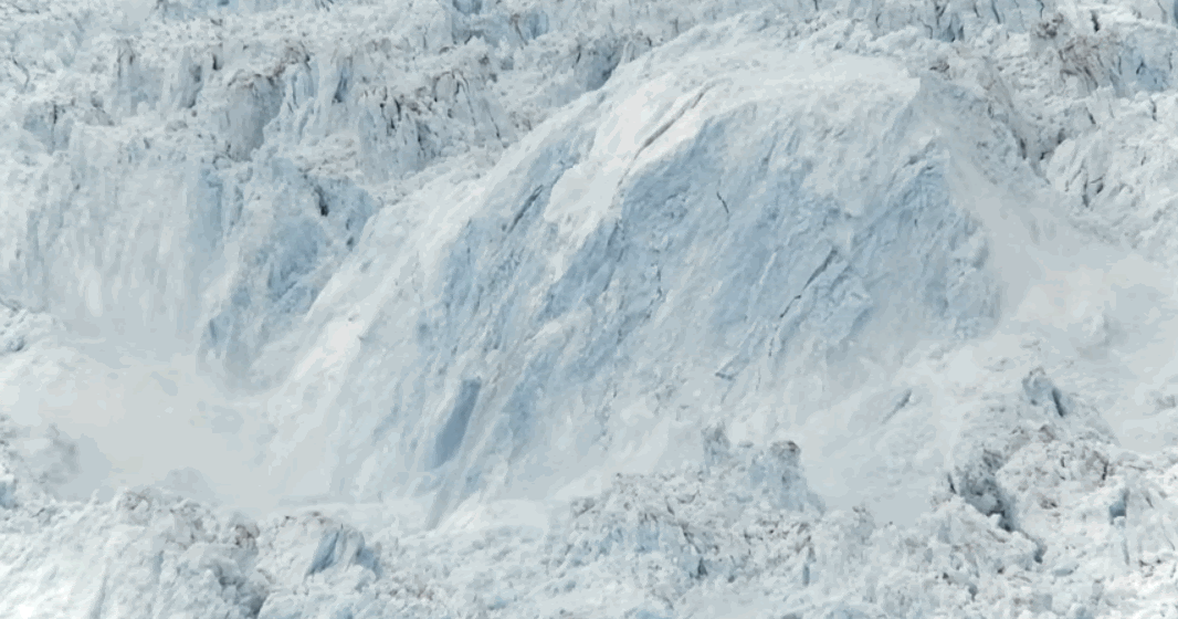When a mile of a 3,000-Foot-High Ice falls into the ocean | inspiredly