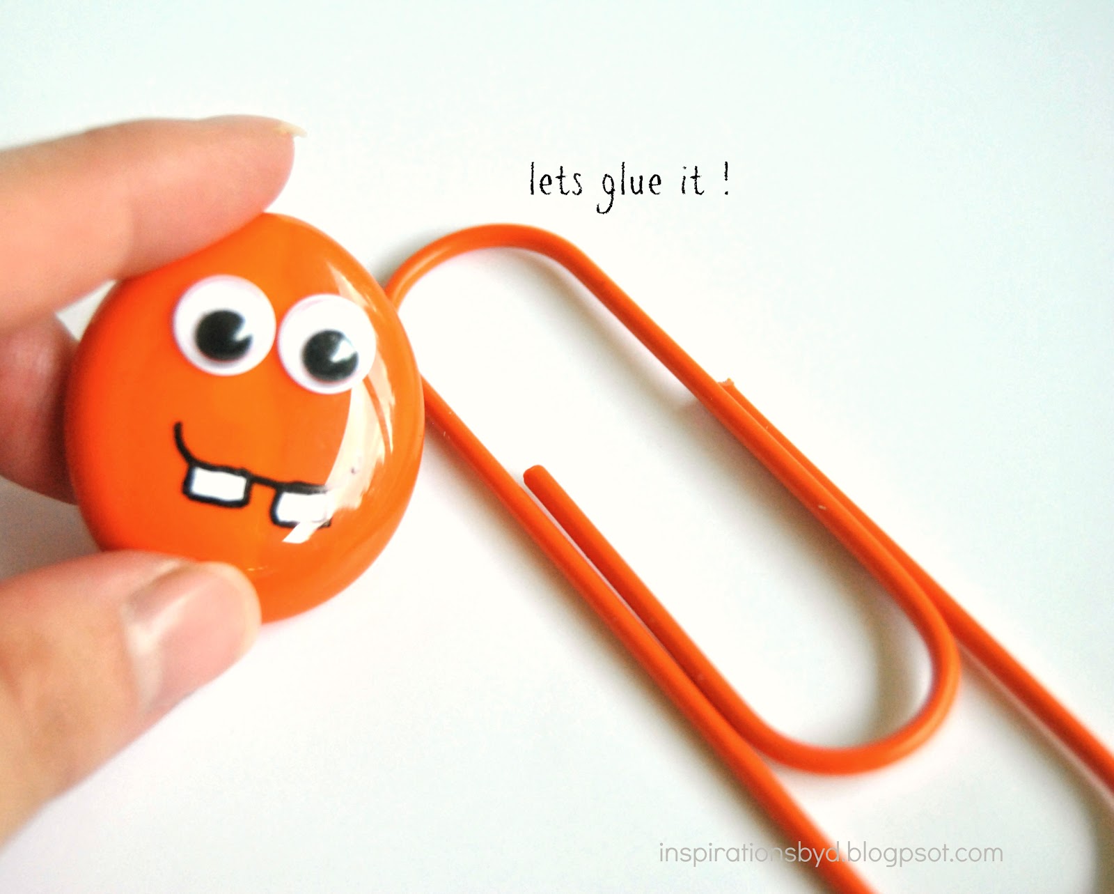 Inspirations by D: DIY: Rock Monster Paper Clips