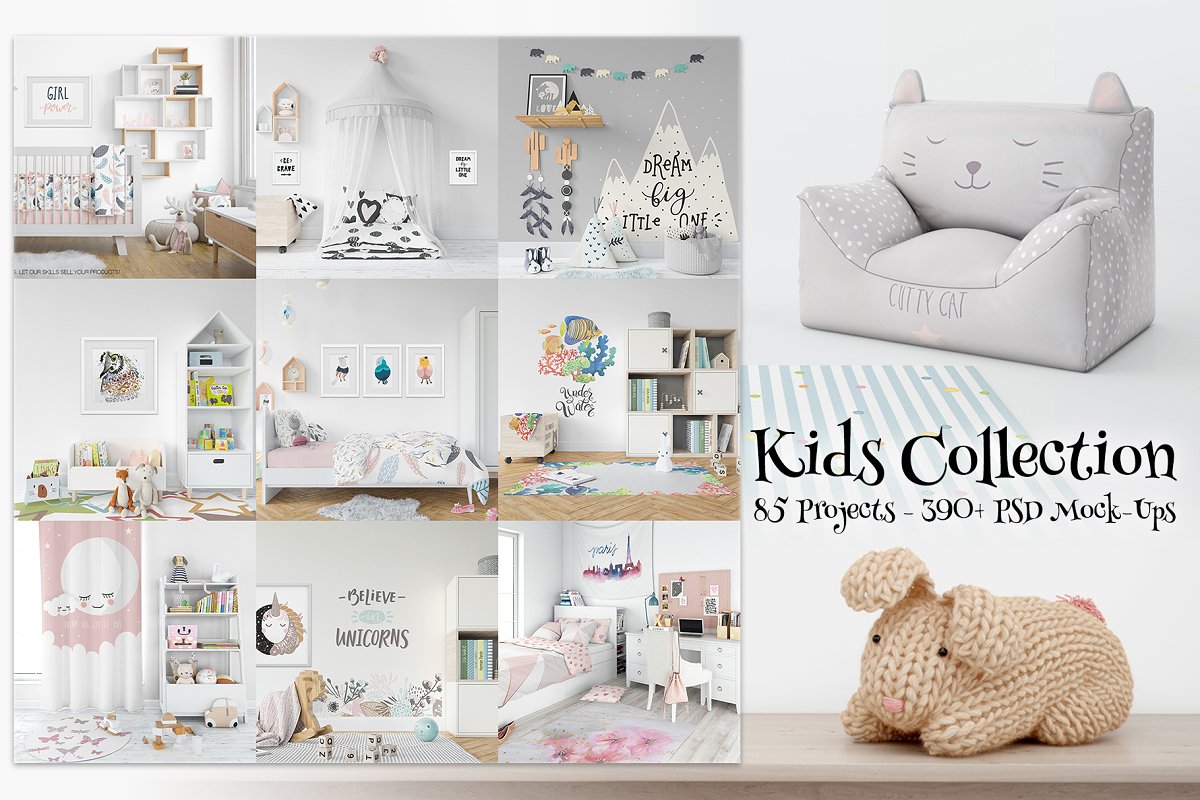 Kids Collection - 85 Mockup Bundle