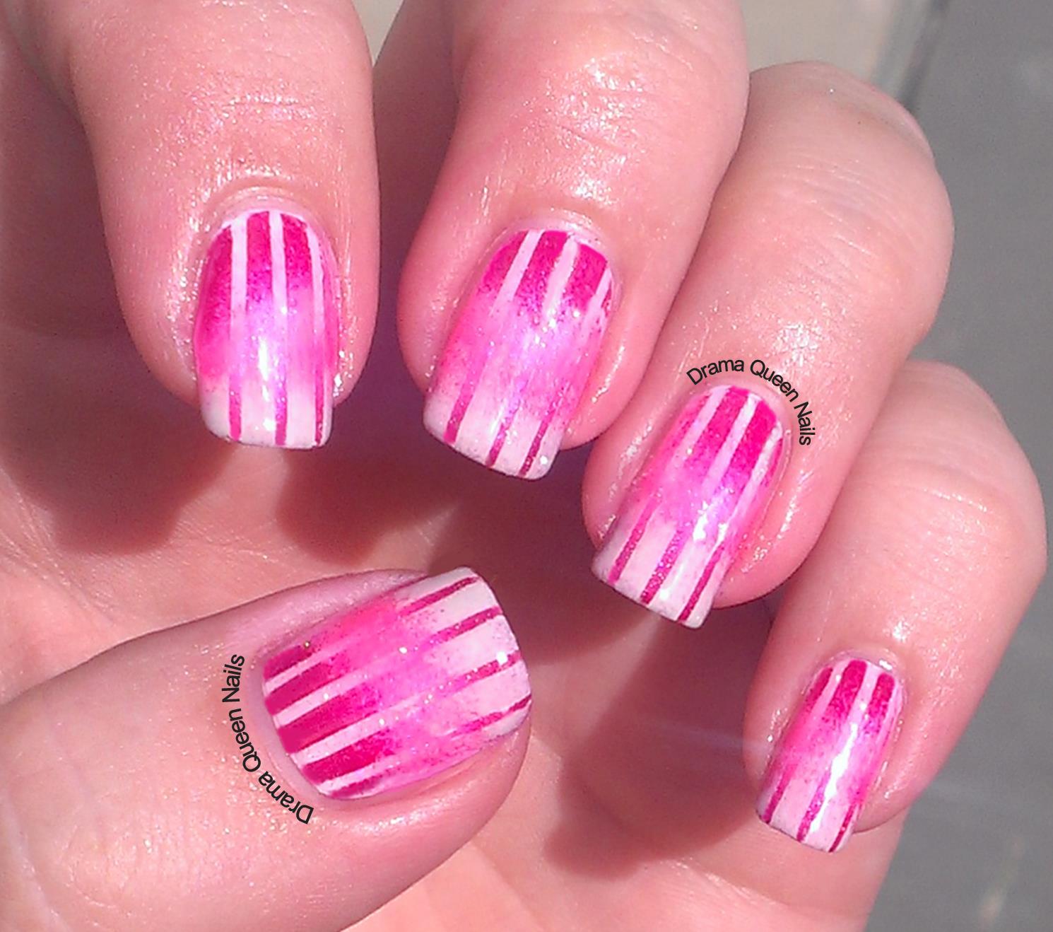 Drama Queen Nails: Reverse Gradient for #bestietwinnails