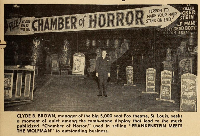 DECAYING HOLLYWOOD MANSIONS: Publicity for Frankenstein Meets the Wolf ...