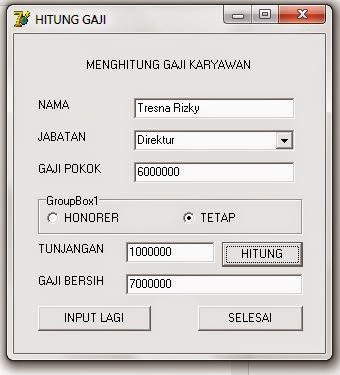 Azazel: Delphi: Menghitung Gaji Bersih Pegawai