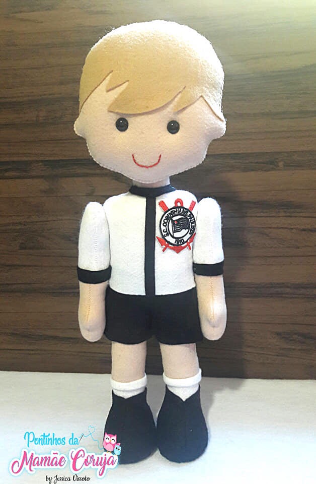 Eu Amo Artesanato: Boneco de Time em Feltro com Molde