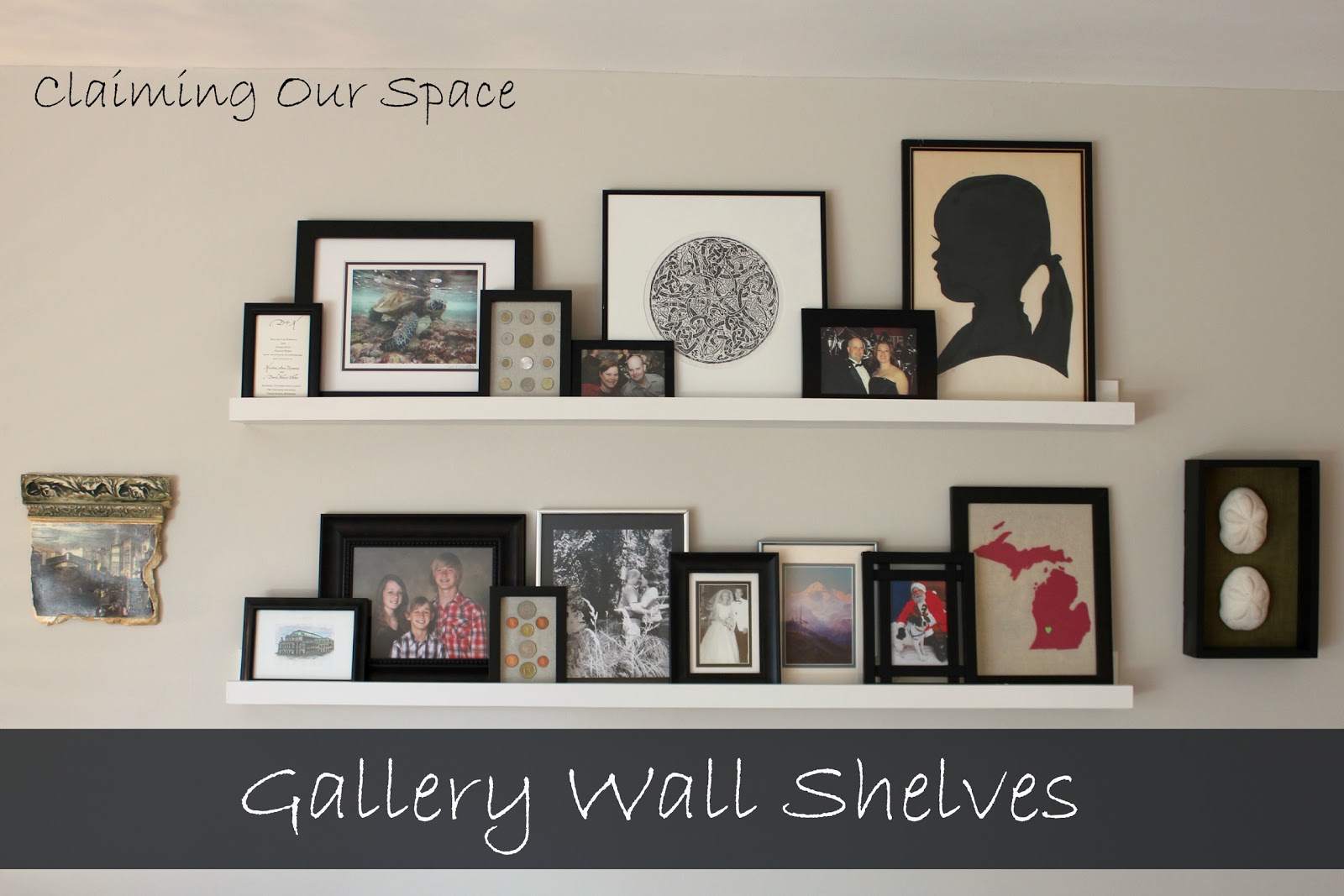 Claiming Our Space: Gallery Wall Pt 3 - Wall Shelves