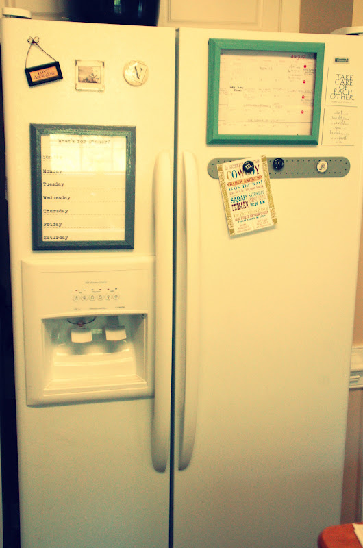 Thrifty Finds and Redesigns: DIY Fridge Frames