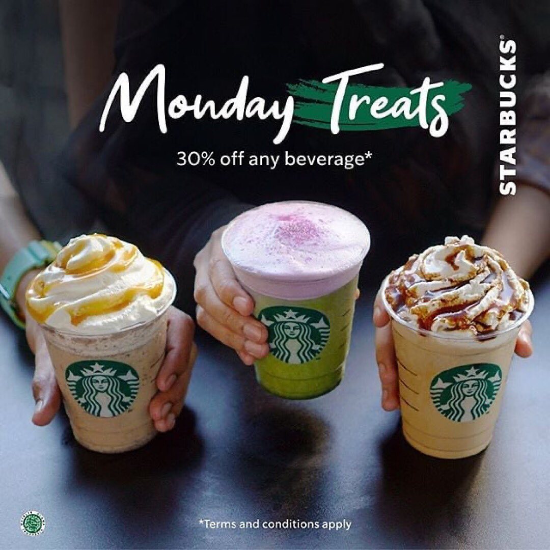 Promo Starbuck Monday Treat Diskon 30% Special Di Hari Senin | scanharga
