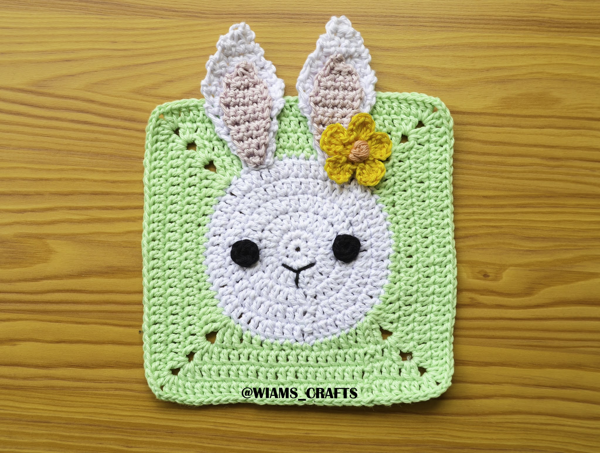 Bunny Granny Square ~ Wiam's Crafts