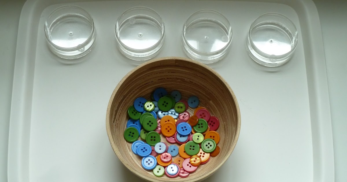 Family FECS: Montessori Activity: Sorting Buttons