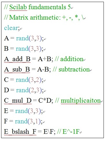 Scilab Kit: Scilab fundamentals 5 - Elementary matrix operations