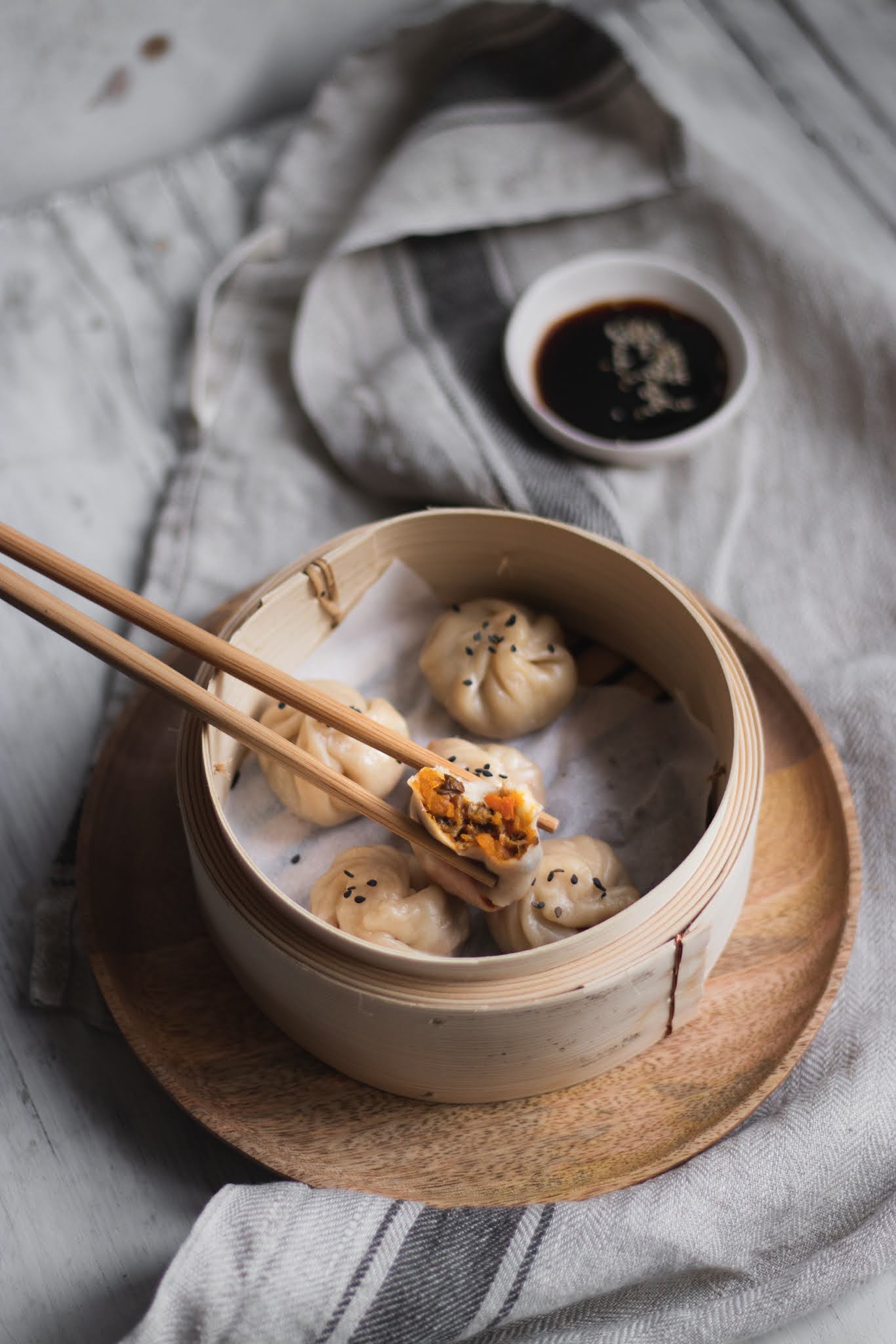 kriška i po: dumplings s gljivama i tikvom