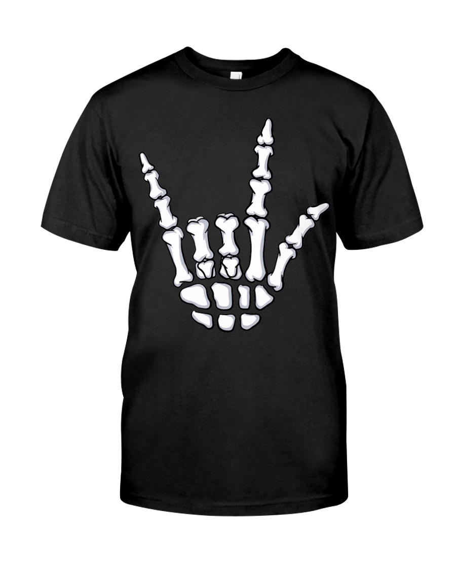 I Love You Sign Language Skeleton Hand Halloween