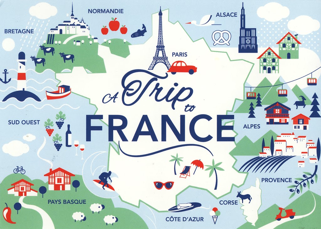 World on Postcards: France / Francja