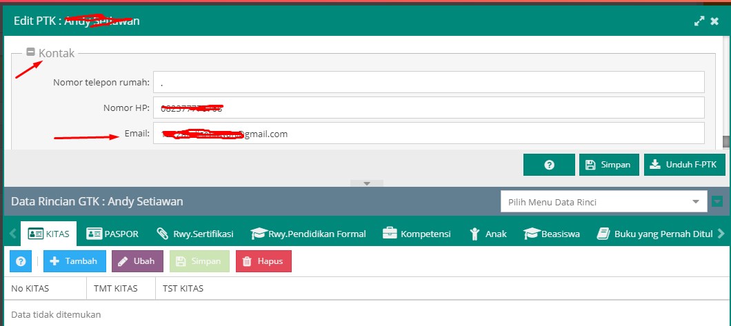 Cara Mudah Membuat Akun PTK dan Cara Login Info GTK Menggunakan Akun ...