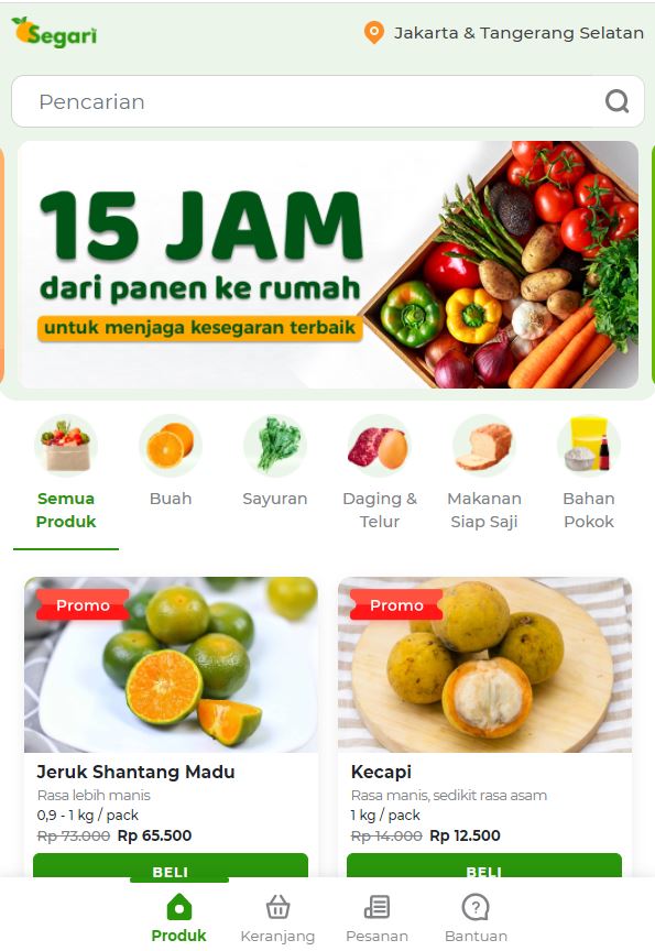 Segari: Situs Belanja Online Bahan Segar Berkualitas - Dian Restu ...