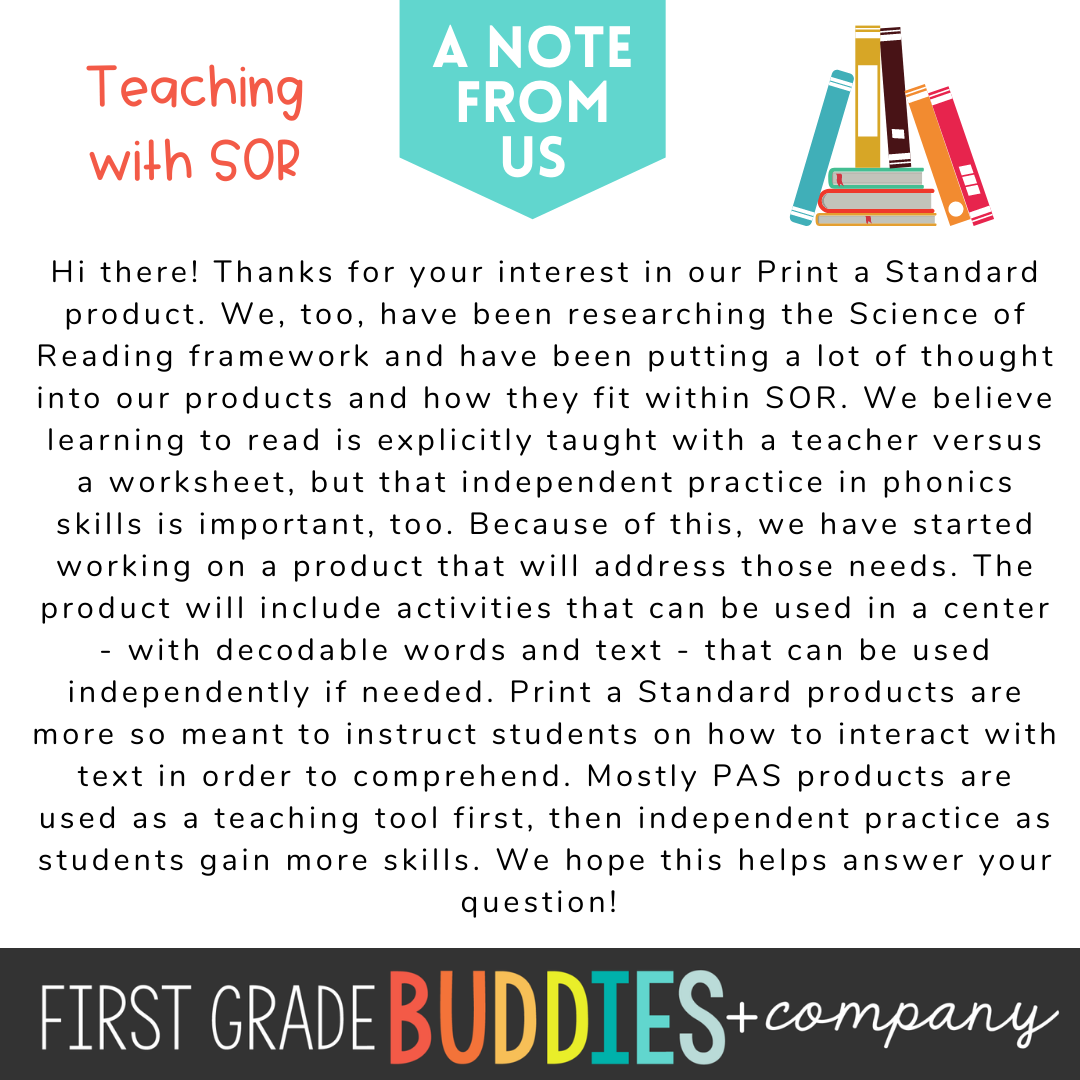 Science of Reading | First Grade Buddies