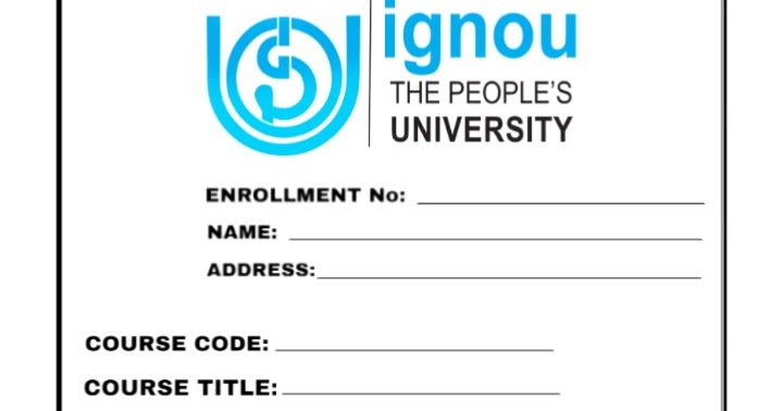Assignment Front Page(Cover page) for IGNOU ASSIGNMENT for JUNE 2020