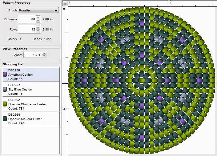Imaginesque: Beading Pattern 45: Round Motif