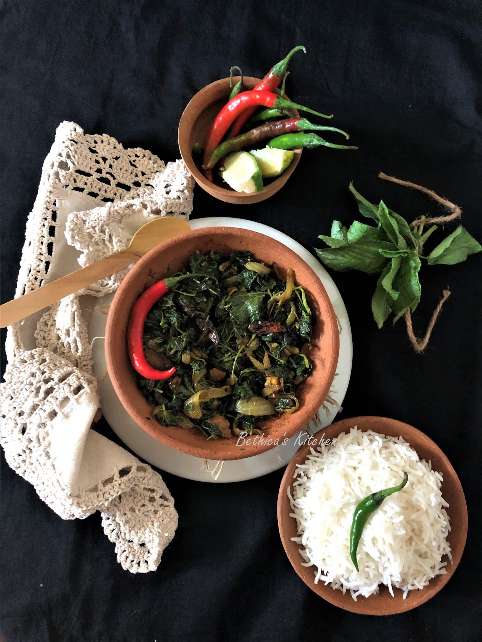 Bethica's Kitchen Flavours: Paat Shaak / Shaag Bhaja (Jute Leaves Stir ...