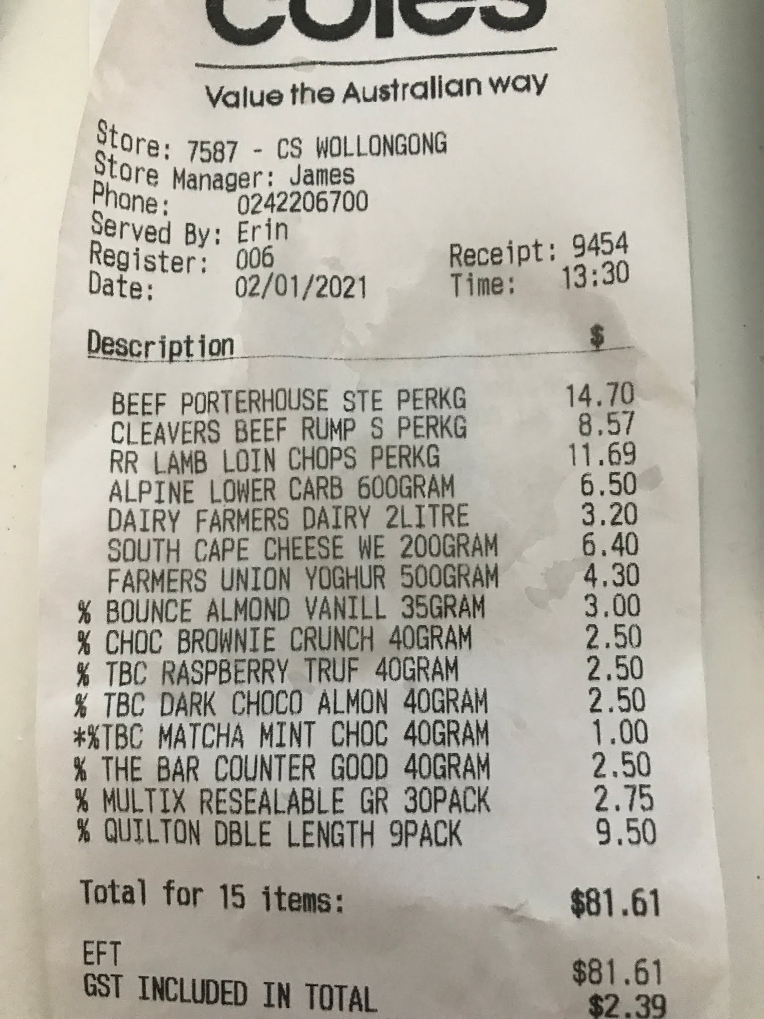 Happy Antipodean: Grocery shopping list for January 2021