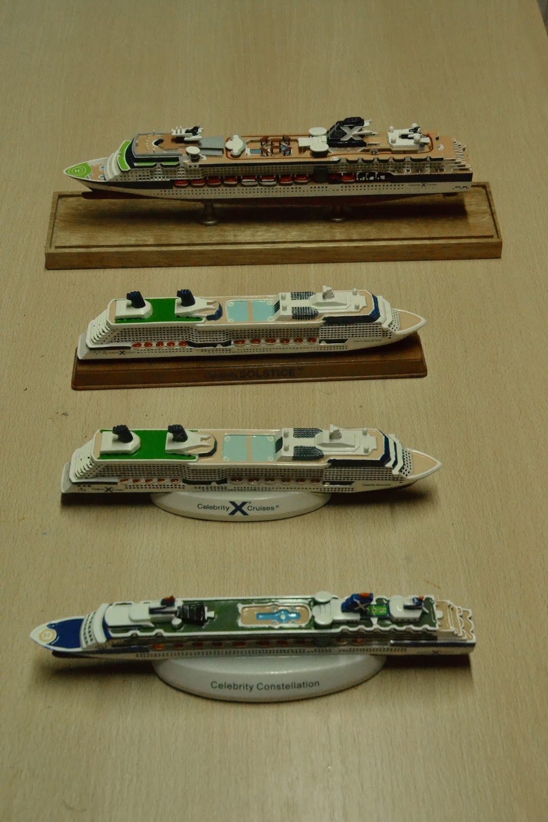 CRUISE SHIP MODELS: 2015