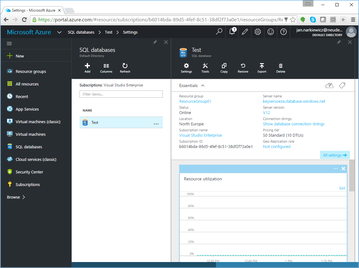 Jan David Narkiewicz Developer Sql Azure Finding The Server Name For Sql Azure Instance