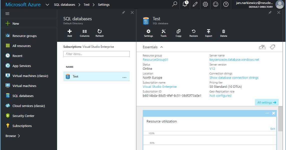 Jan David Narkiewicz (Developer): SQL Azure: Finding the Server Name ...