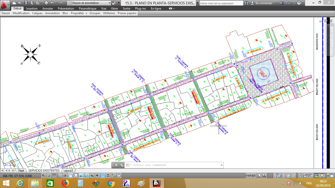 Fichés Autocad pour une étude VRD complet - FORMATION B.TP.H