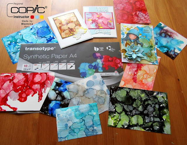 Copic Italia: TRANSOTYPE SYTHETIC PAPER per fluidart e mixed media