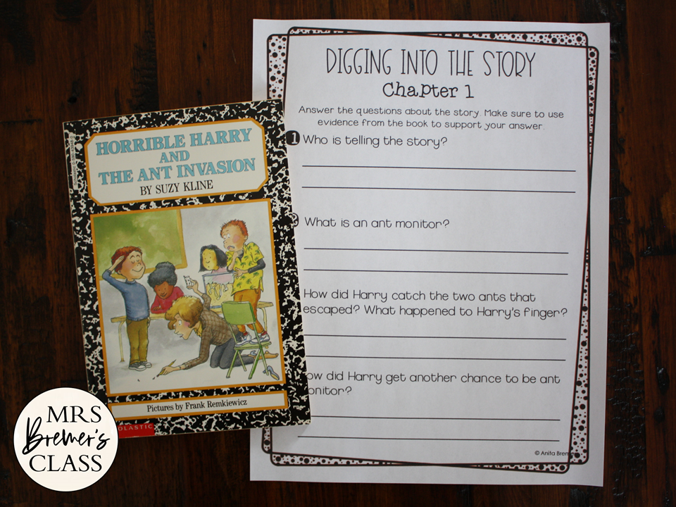 Horrible Harry Activities | Mrs. Bremer's Class