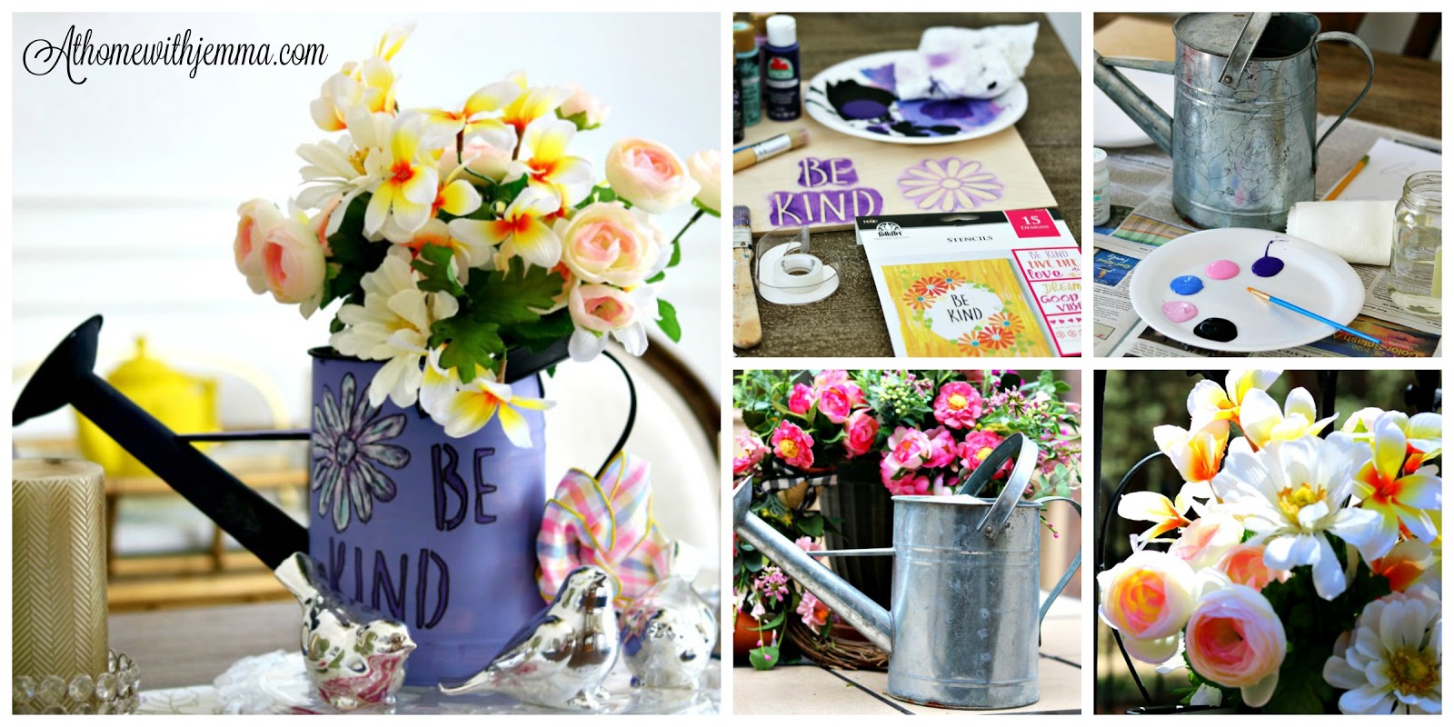 Ten On The Tenth Hop| Recycled Mother's Day Watering Can - At Home with ...