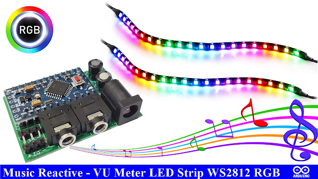 VU Meter LED RGB WS2812 Menggunakan Arduino Pro Mini - Dicky B_Mz