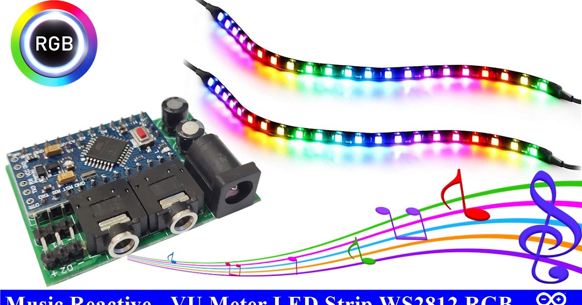 VU Meter LED RGB WS2812 Menggunakan Arduino Pro Mini - Dicky B_Mz