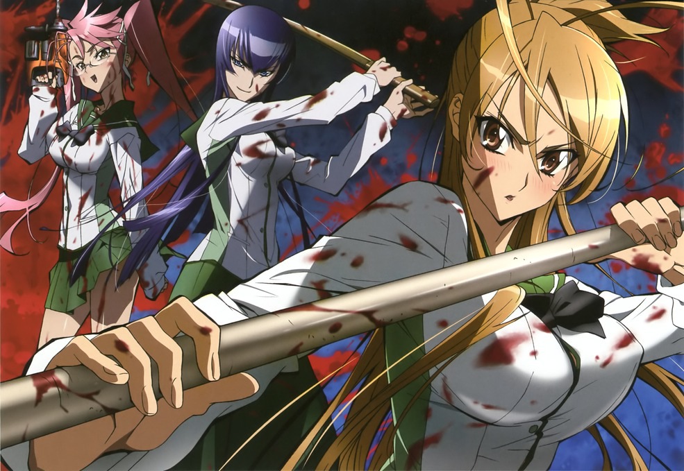 El Blog De Las Series Americanas Highschool Of The Dead Cuando Los Zombis Son La Excusa Para