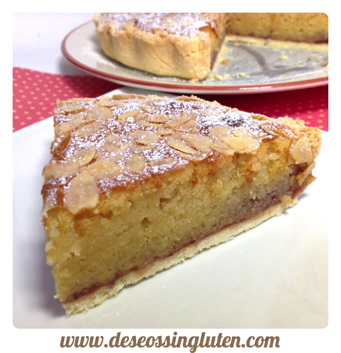 PASTEL DE ALMENDRA Y MERMELADA SIN GLUTEN