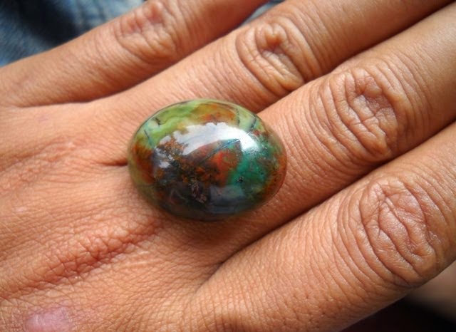 Koleksi Cincin Cantik: Rare - Akik Garut Pancawarna Super