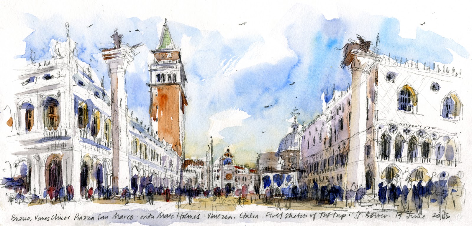 Drawing Perspectives: OK, here we go...starting in Venice...