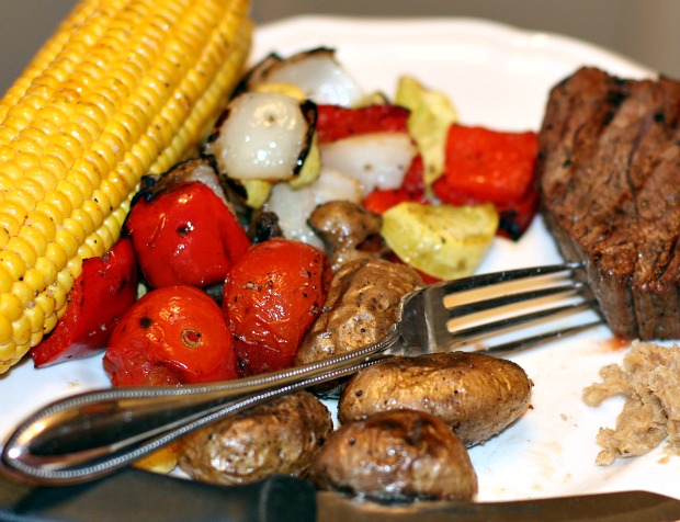 Recipes For Divine Living: Grilled Filet Mignon and Vegetables