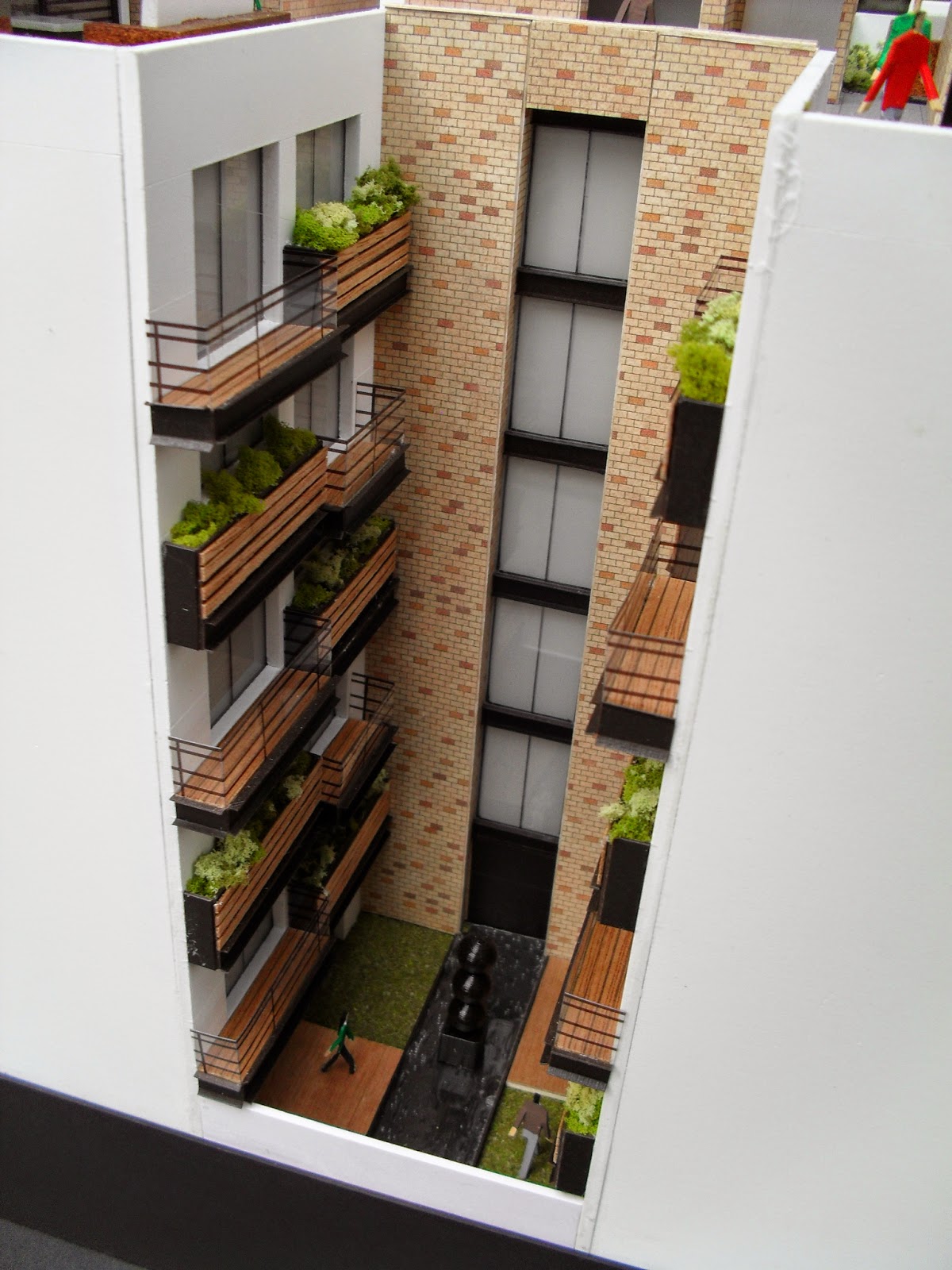 Maqueta de Edificio de Departamentos