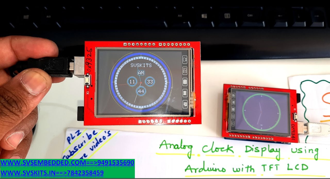 Myembeddedproject 9491535690 7842358459 Analog Clock Display Using