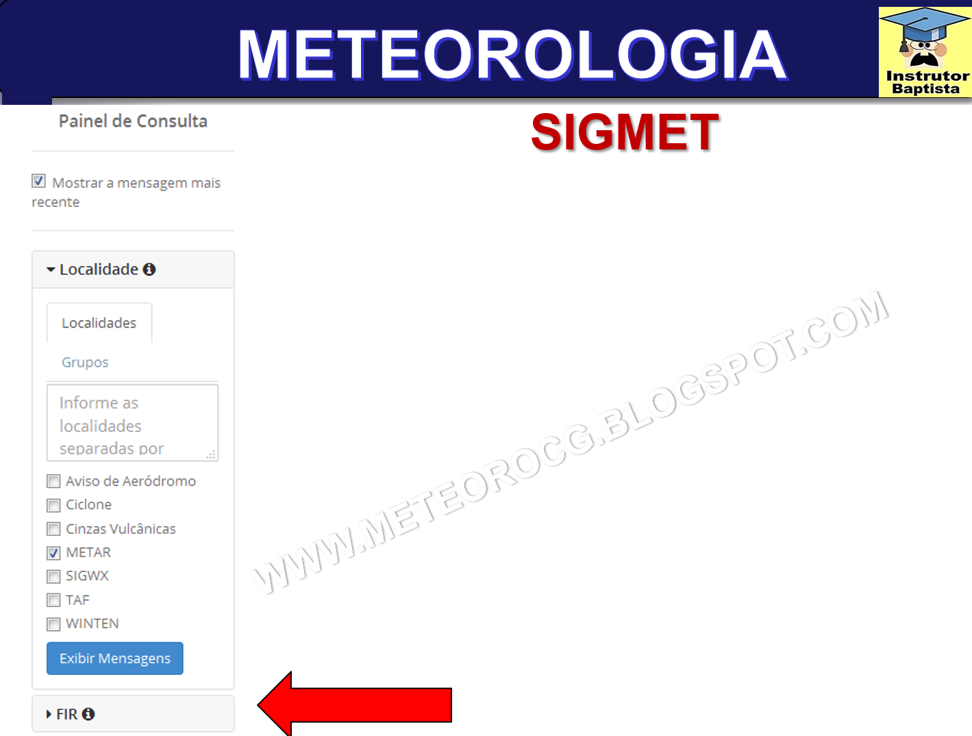 MeteoroCG: COMO ACESSAR CÓDIGO SIGMET - REDEMET