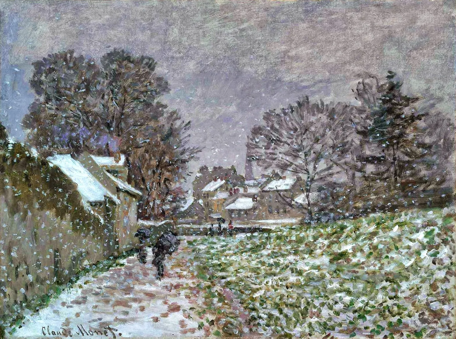 Claude Monet ~ Snow Effect | Winter landscapes | Tutt'Art@ | Pittura ...
