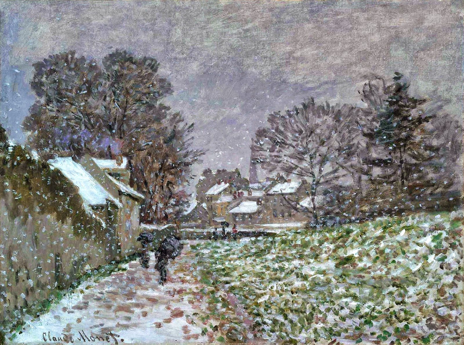 Claude Monet ~ Snow Effect | Winter landscapes | Tutt'Art@ | Pittura ...