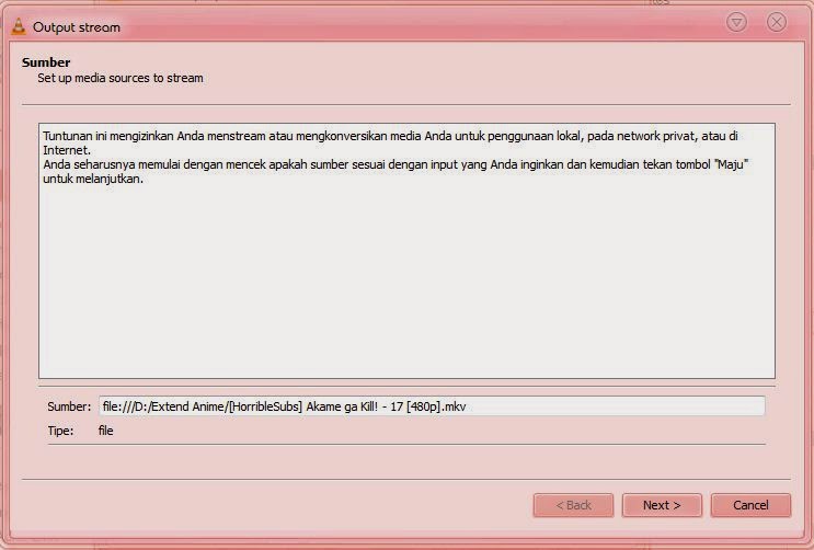 Konfigurasi Video Streaming Menggunakan VLC ~ TaufiqHidayat