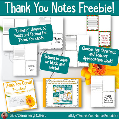Elementary Matters: January Freebies!