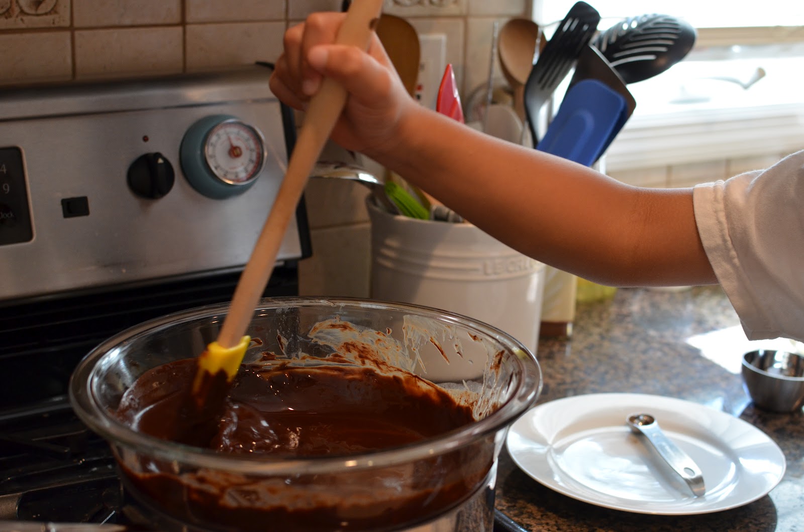 Playing with Flour: Baking with my "original" nephew - Chocolate Orbit Cake