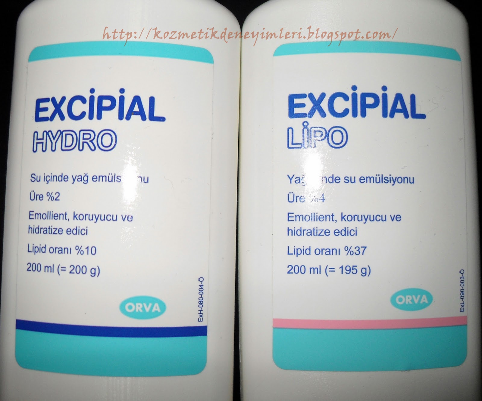 kozmetik deneyimleri: excipial lipo & hydro